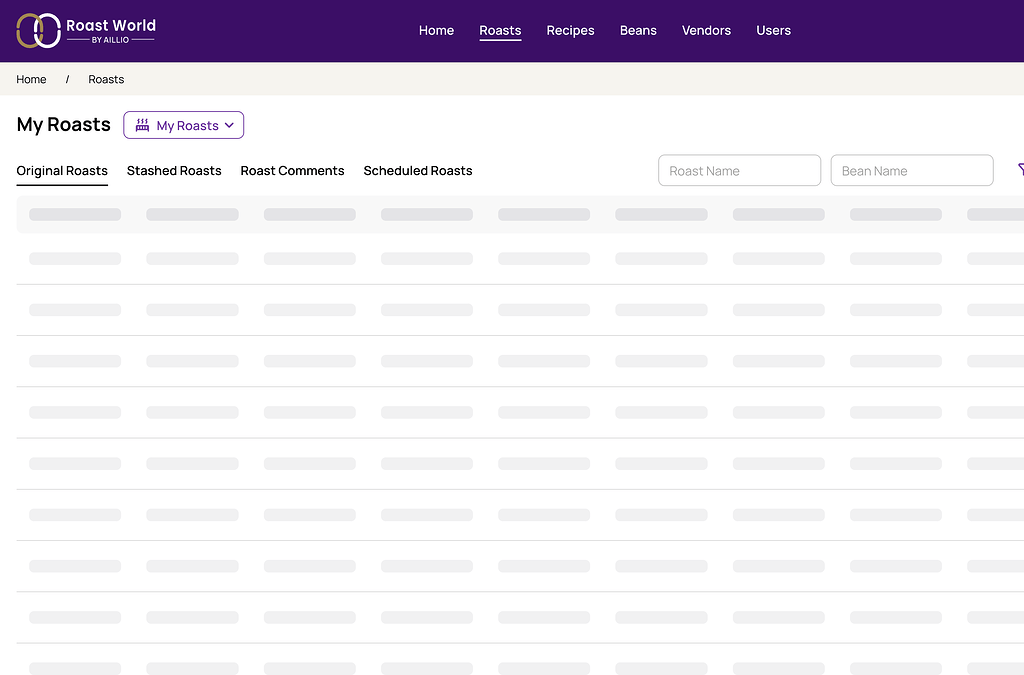 Roast world data not loading - Roast World - Roast World Community